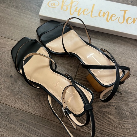 Black Suede Studio | Shoes | Black Suede Studio Verana Ankle Strap ...